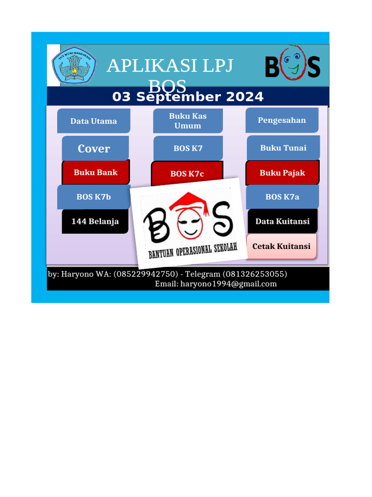 Aplikasi LPJ BOS Reguler Tahun 20233 | PDF