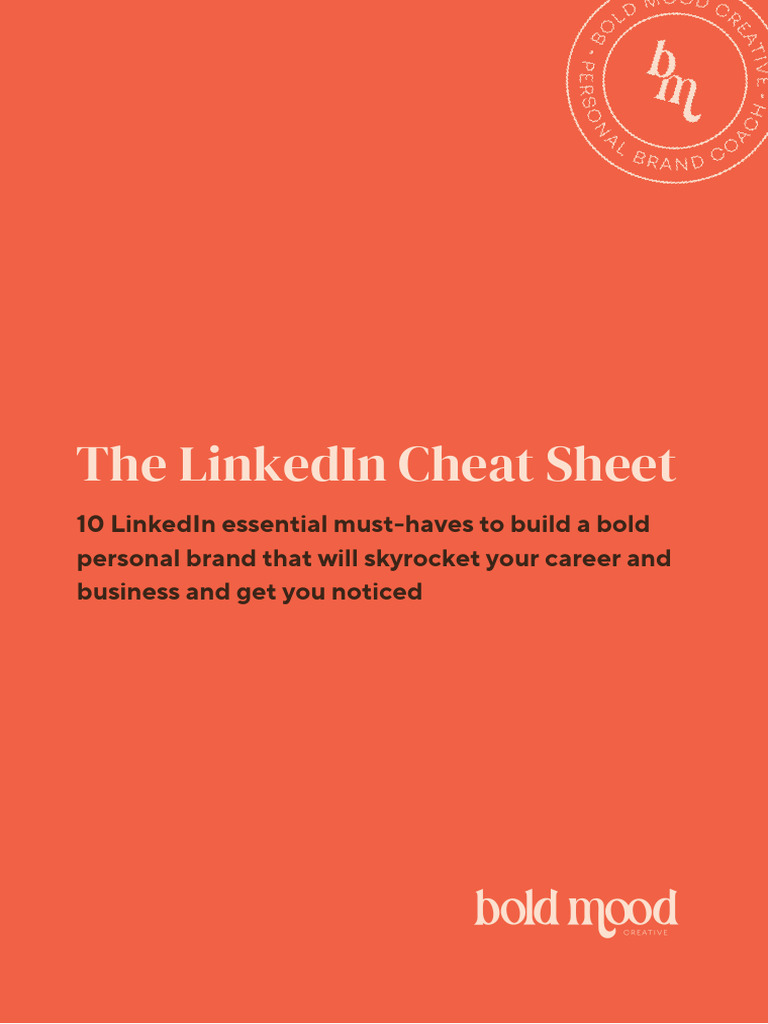 The LinkedIn Cheat Sheet-1 | PDF