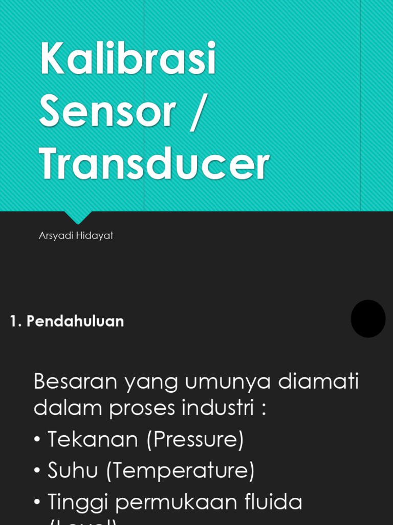 Kal Sensor Dan Transducer Pem Akamigas | PDF