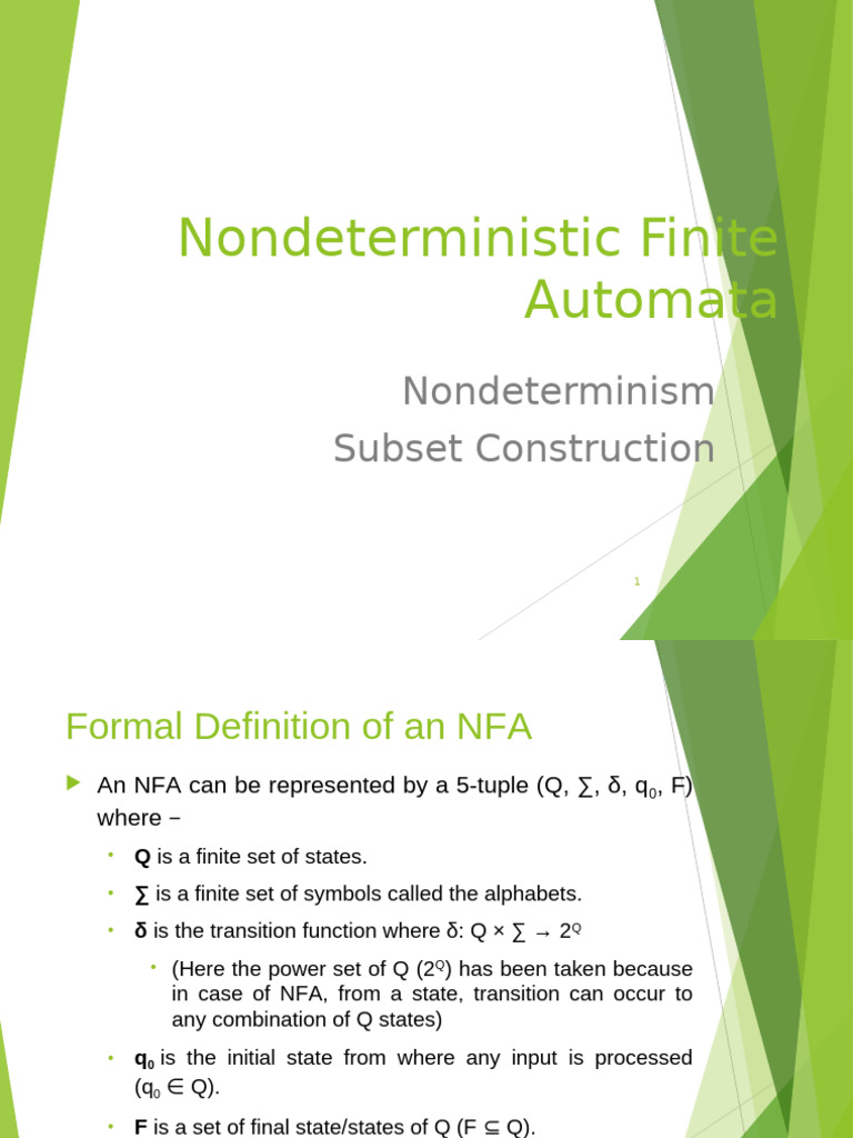 Week 7 Lesson (NFA) | PDF
