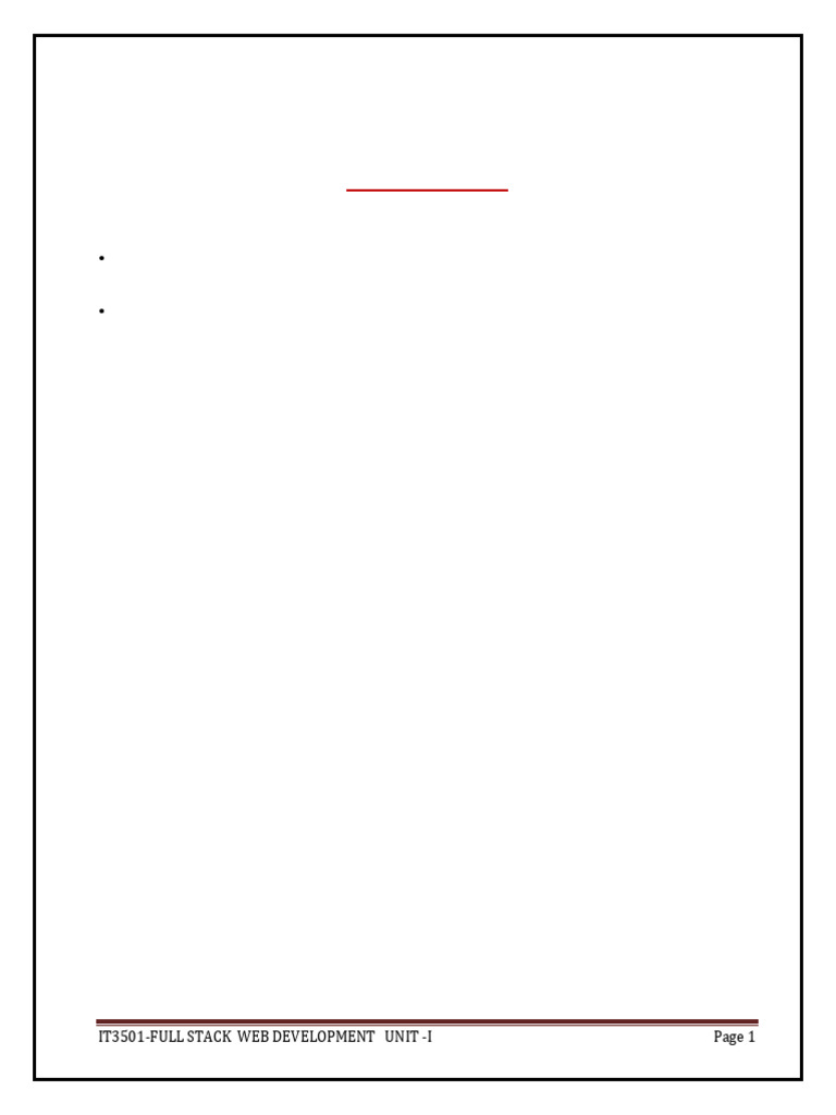 FullStackWebDevelopment FiveUnitQuestionBank02!10!2023 | PDF