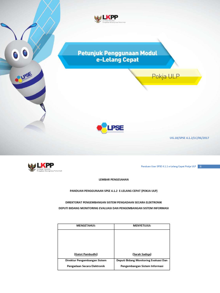 Lelang Cepat V4.1 Pokja ULP | PDF