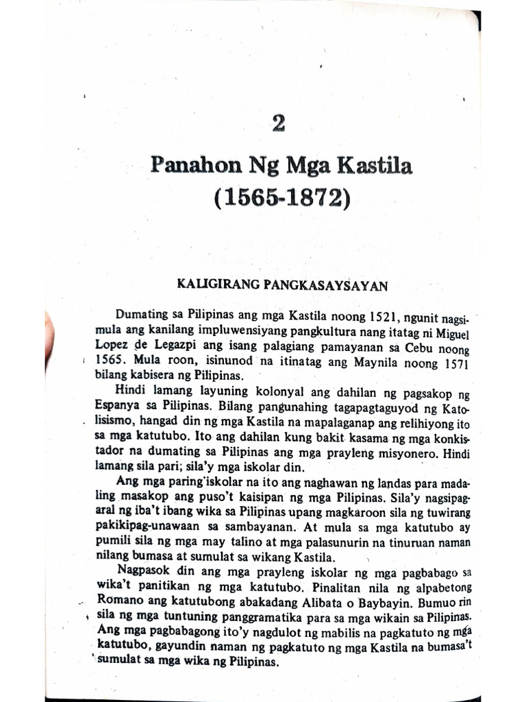 Panahon NG Mga Espanyol | PDF