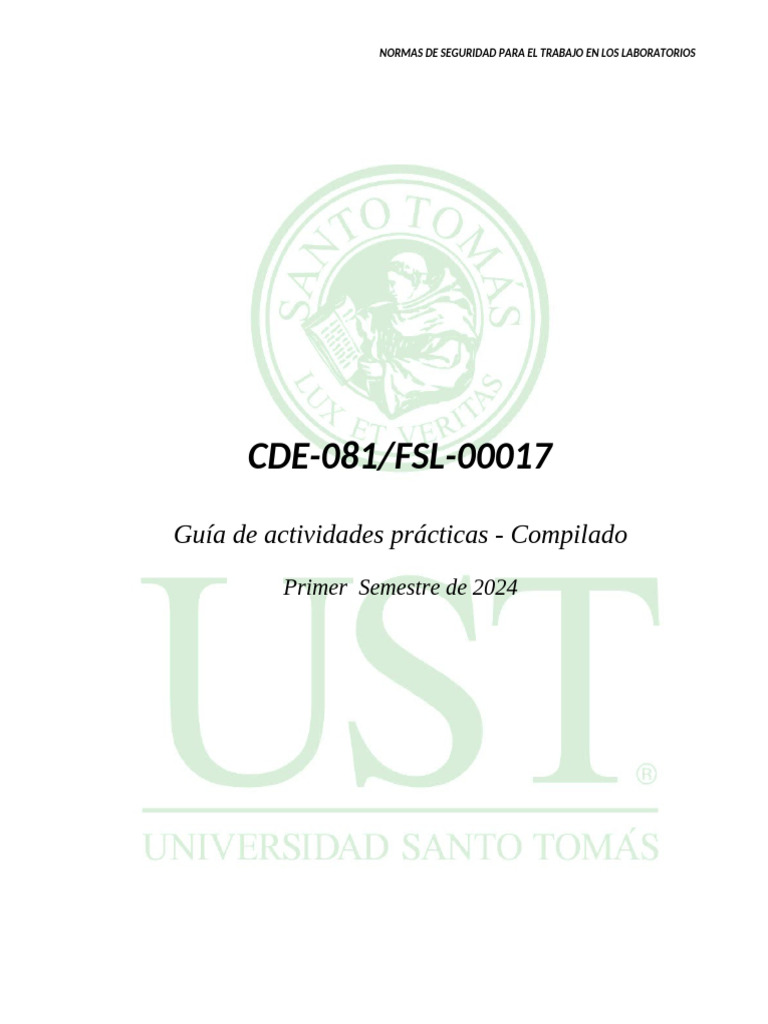 Compilado Guía Laboratorio Fsl-00017 2024 | PDF