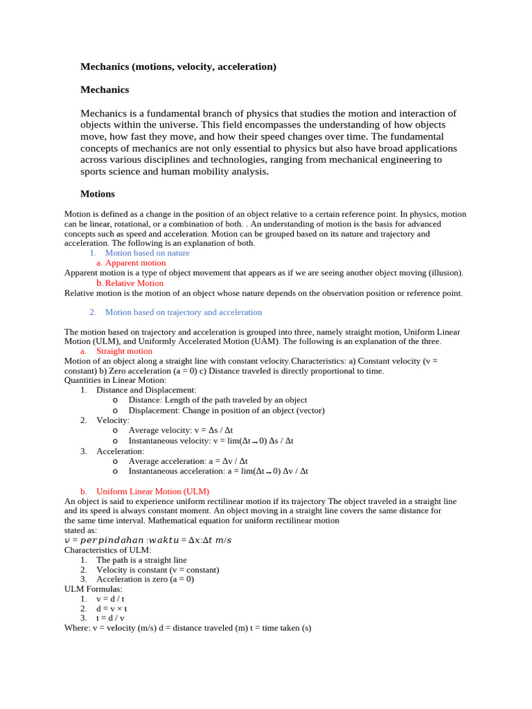 Mechanic PPT 1 | PDF