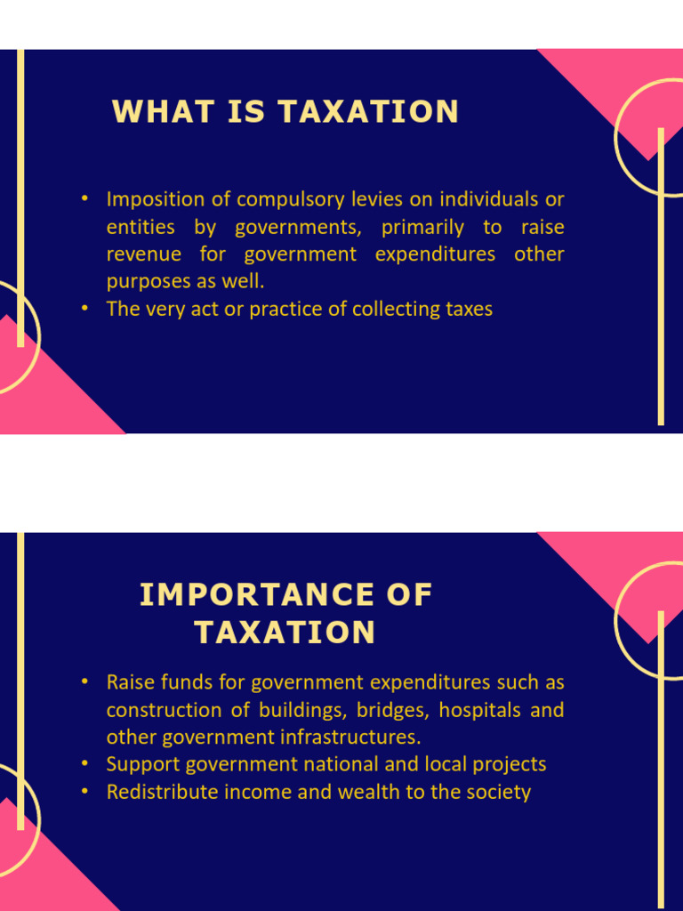 Taxation Intro | PDF