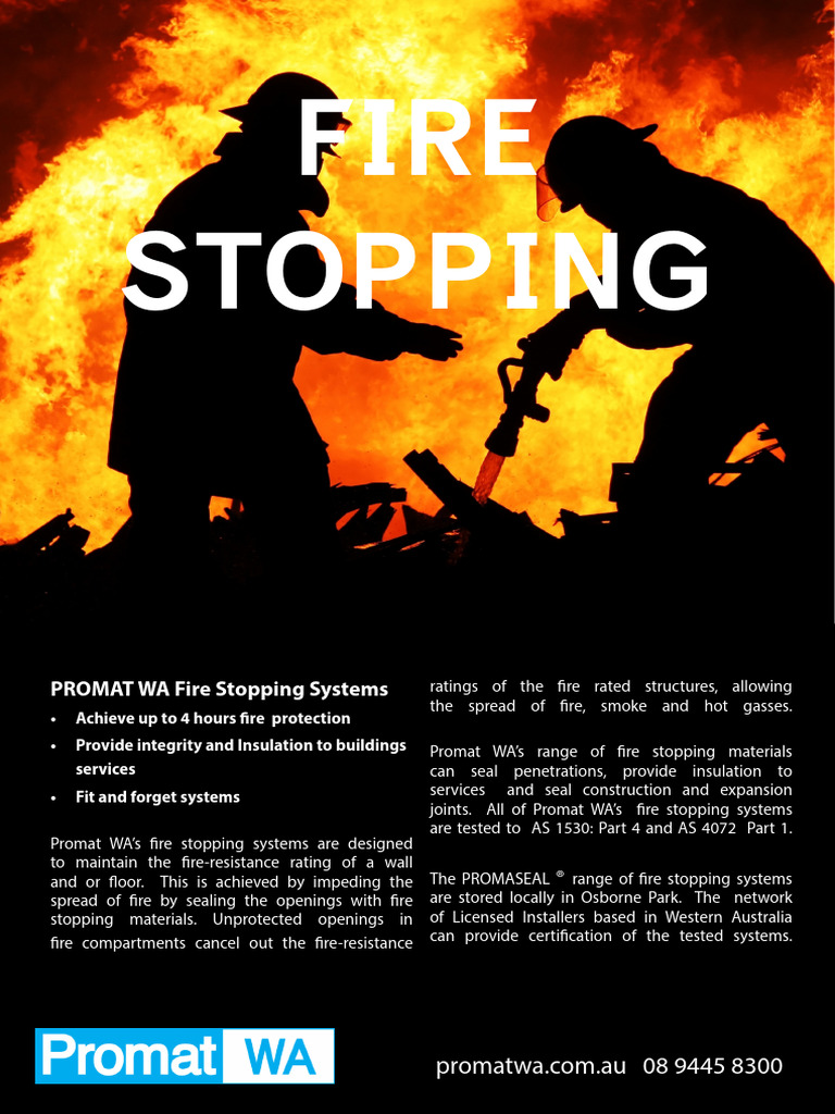 Fire Stopping | PDF | Thermal Insulation | Materials