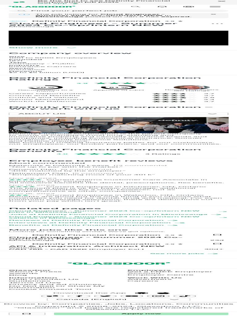 Definity Financial Corporation Hiring Cloud Engineer - Summer 2024 Co ...