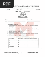 Kcse 2023 Math P1 MS | PDF