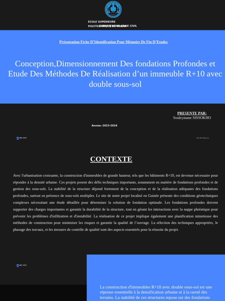 Projet Fiche d'Identification | PDF
