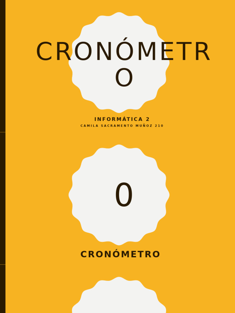 Informatica2 Cronometro | PDF