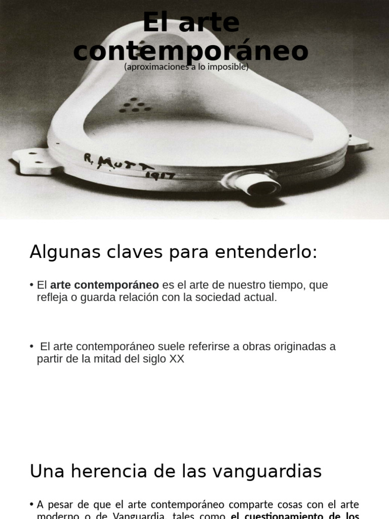 El Arte Contemporáneo | PDF