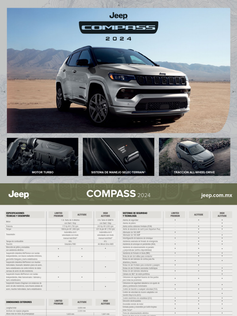 Diptico Jeep Compass 2024 13mar2024 v3 | PDF