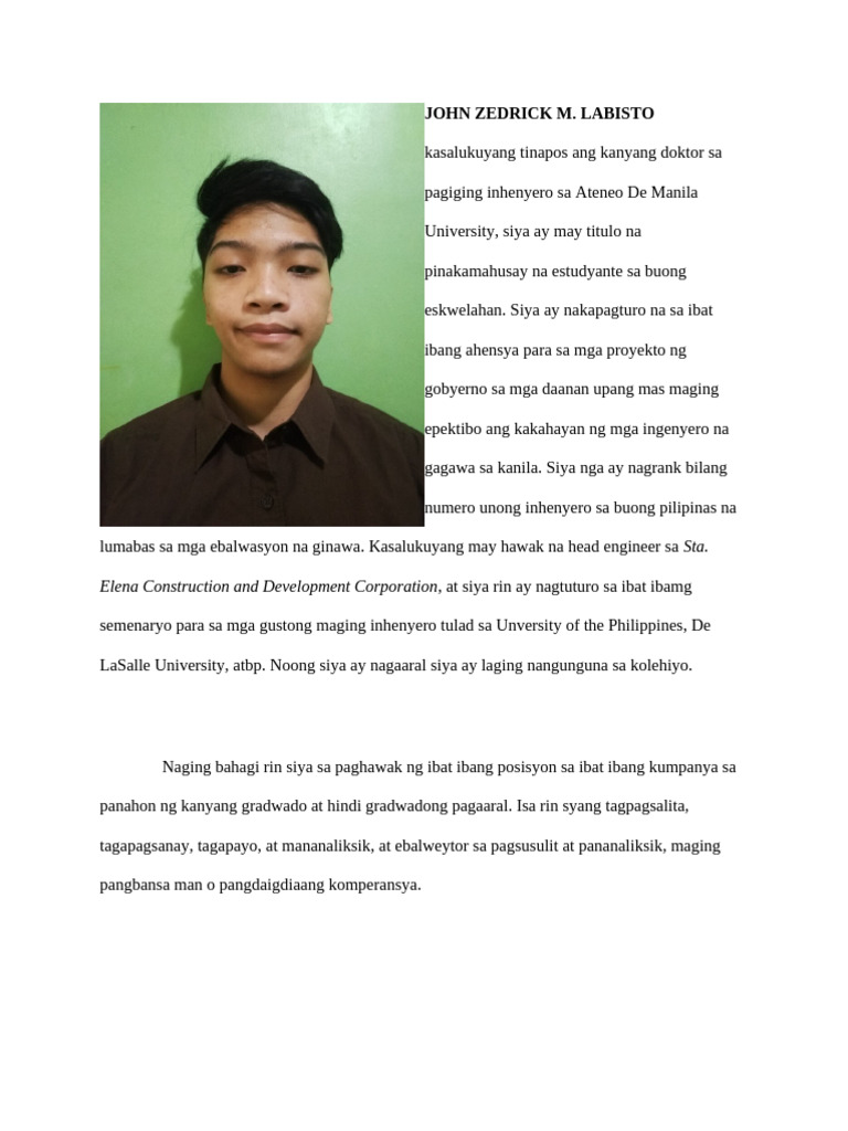 Bionote | PDF