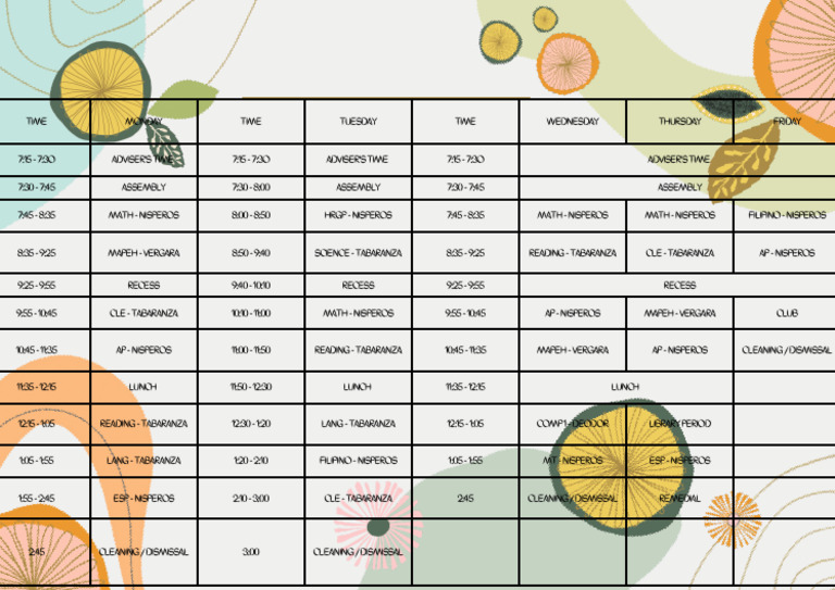 Colorful Lesson Plan Poster | PDF