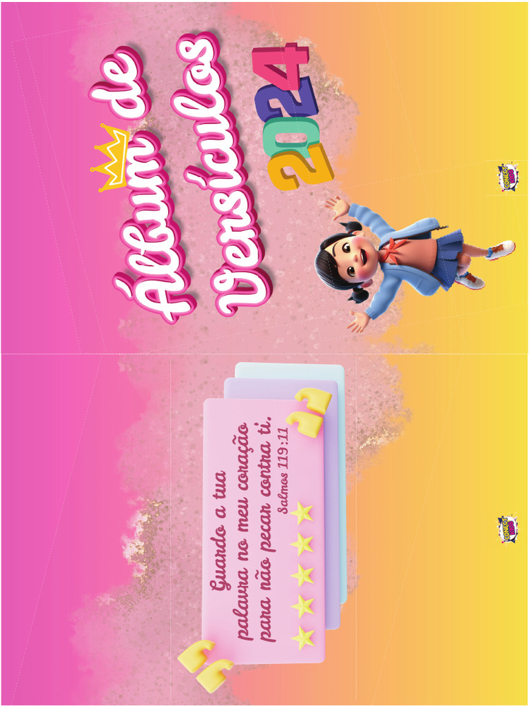 Album de Versiculos Conect Kids 2024 - Menina - 93a4d494 | PDF