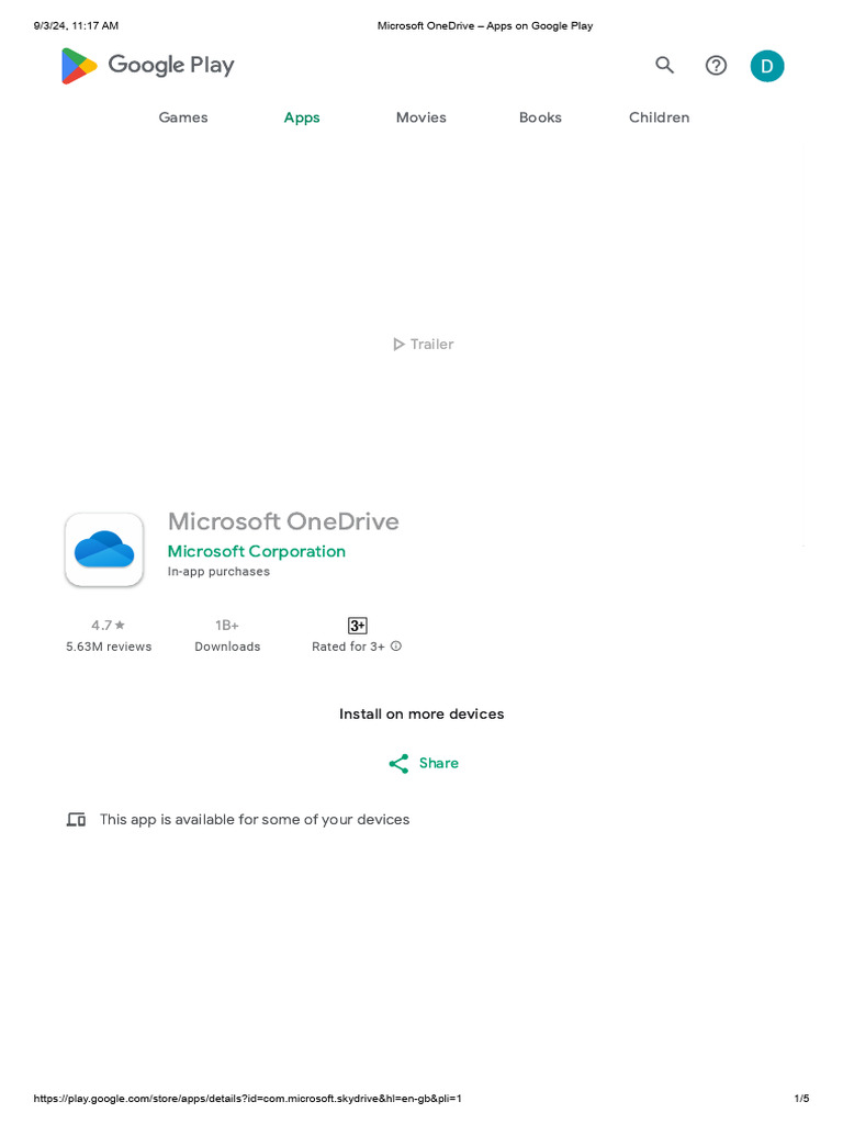 Microsoft OneDrive - Apps On Google Play | PDF