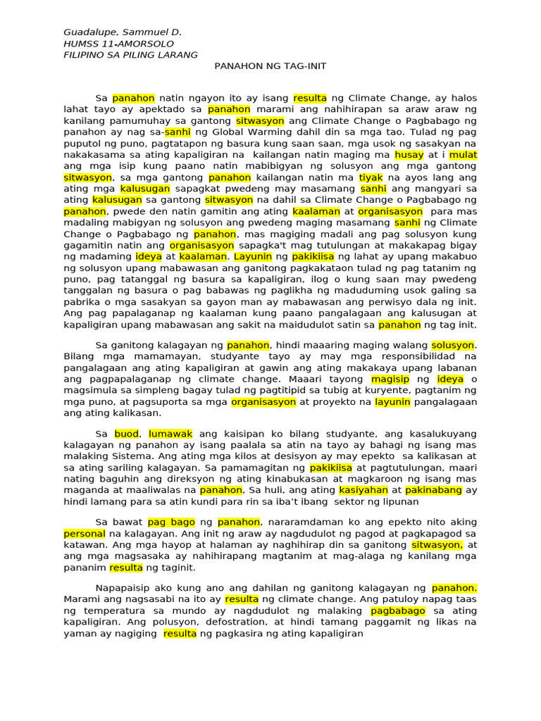 Panahon NG Tag-Init | PDF