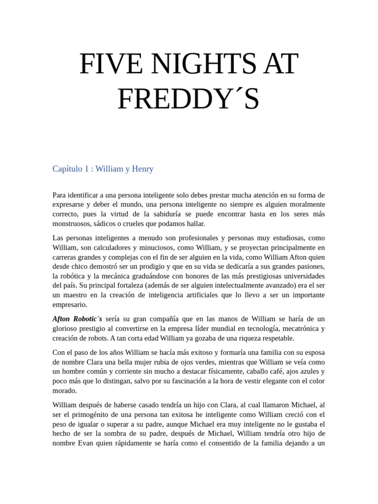 Five Nights at Freddy | PDF