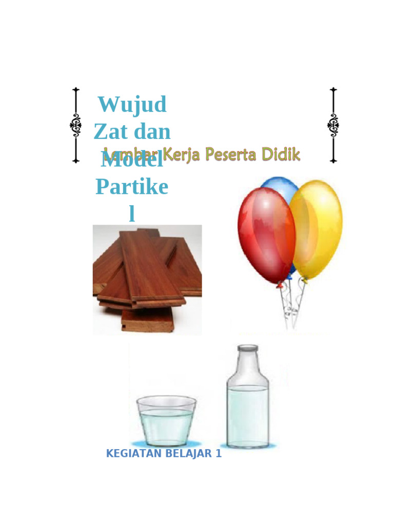 LKPD Wujud Zat Dan Model Partikel - Lia Puspitarini - 22323299392-PPL | PDF