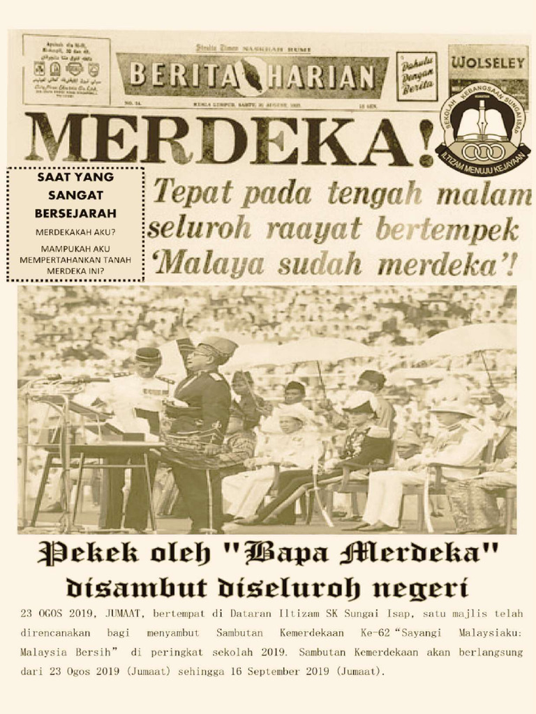 Keratan Akhbar Kemerdekaan | PDF