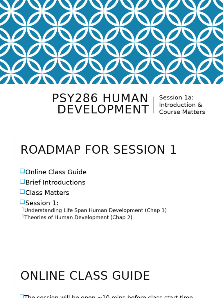 PSY286 Session 1a - Intro and Class Matters | PDF