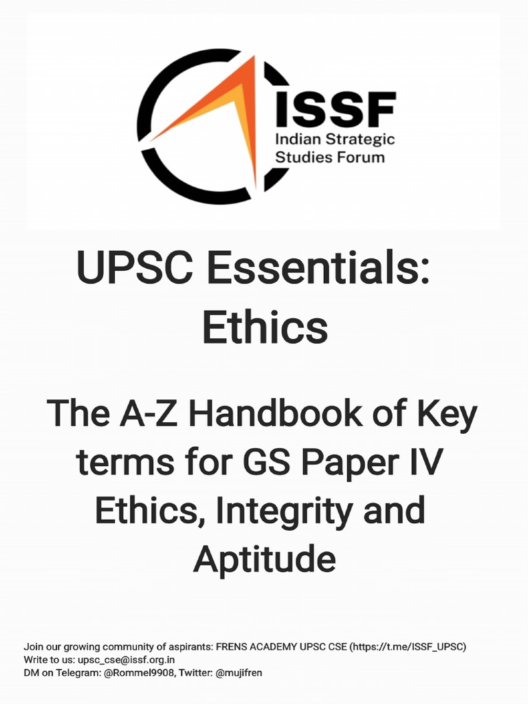 UPSC Essentials - 350 Ethics Keywords Explained | PDF
