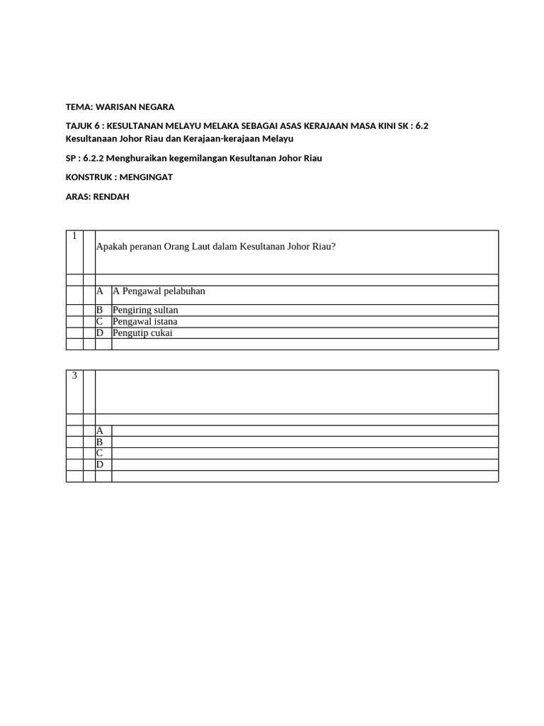 Tapak Terkini OAP 2 | PDF