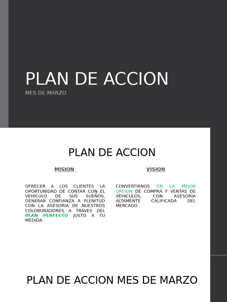 Plan de Accion | PDF