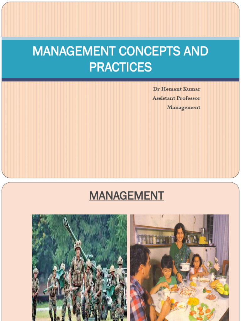 Management Concepts and Practices | PDF