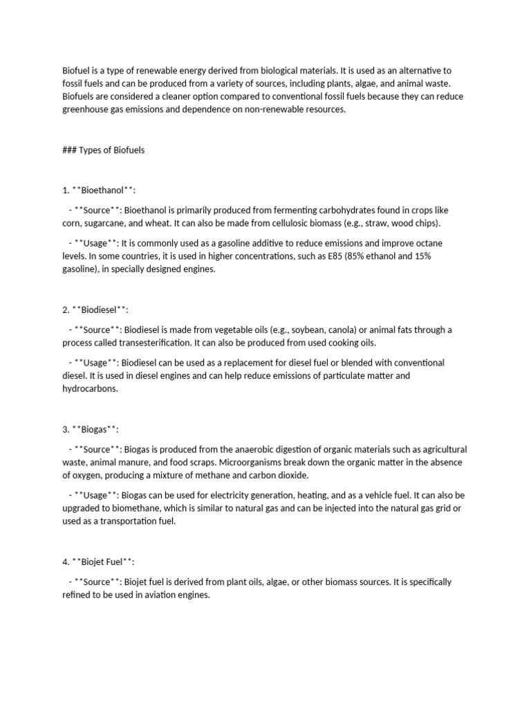 Biofuel | PDF