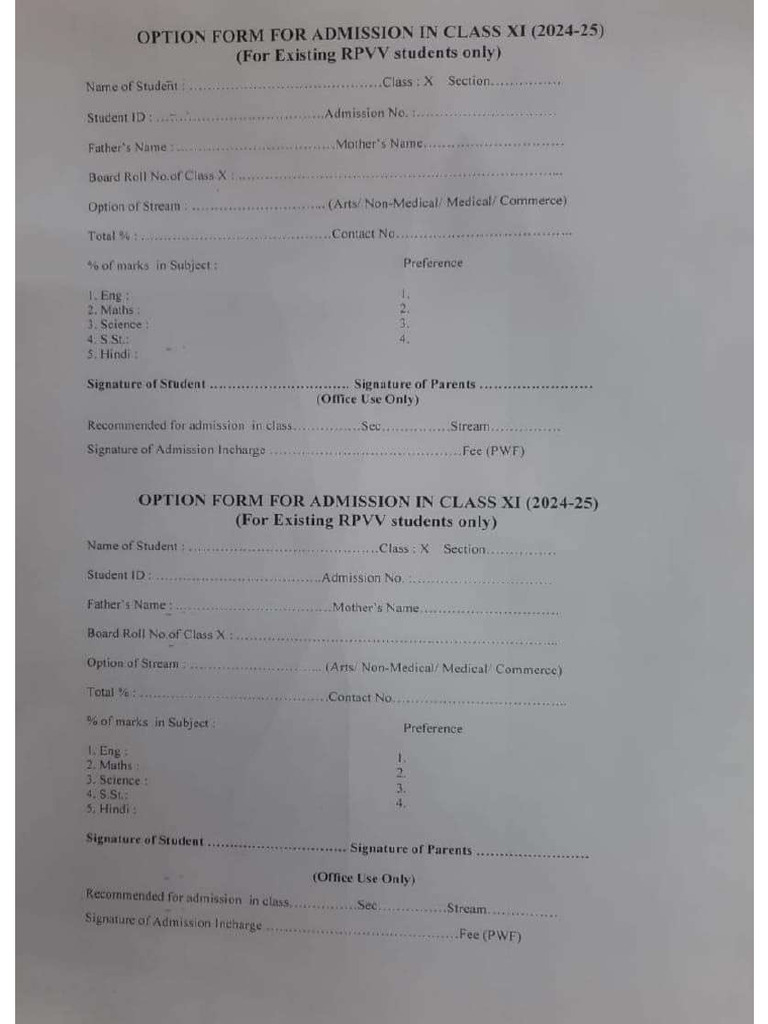 Option Form Cropped | PDF