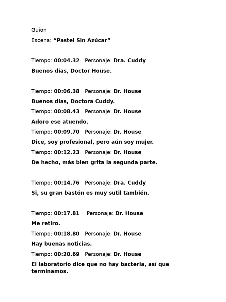 Guion Del Doblaje | PDF