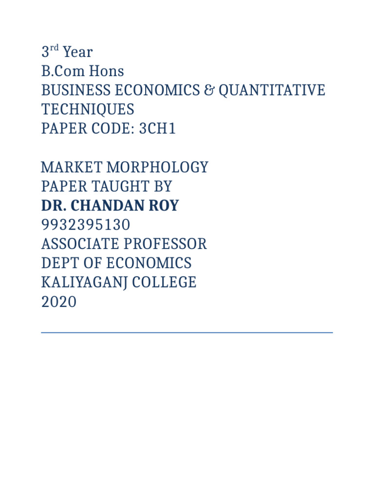 Commerce 3rd Year Bcom Hons PRFCT Comptn CR | PDF