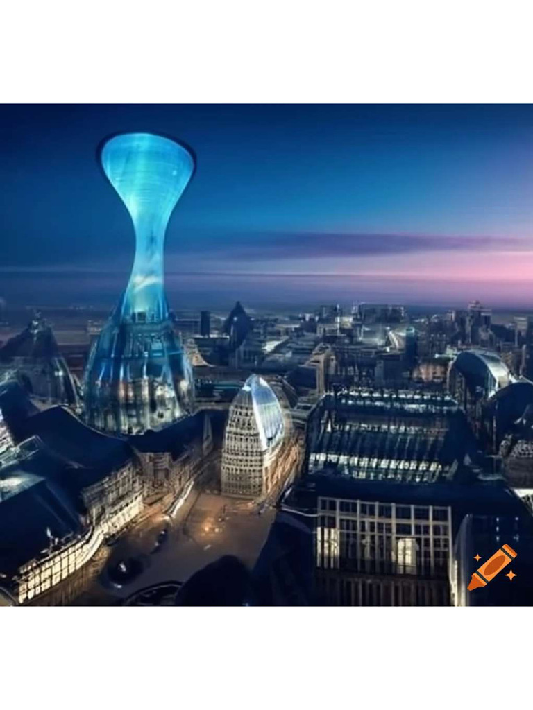 Craiyon 183424 Futuristic Vision of England With Advanced Architecture ...