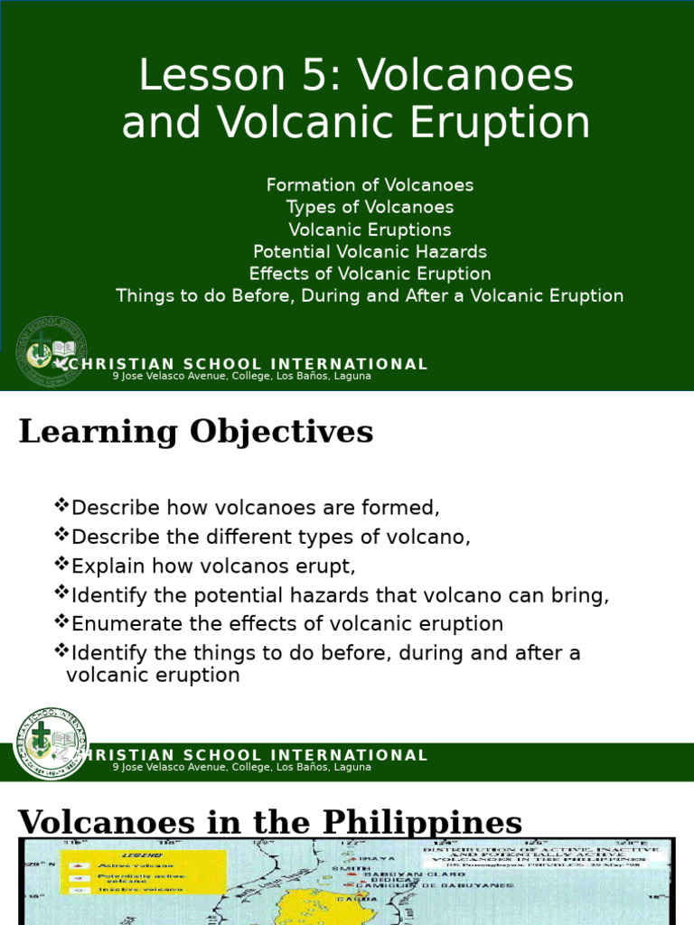 Lesson 5 - Volcanic Eruption Preparedness | PDF