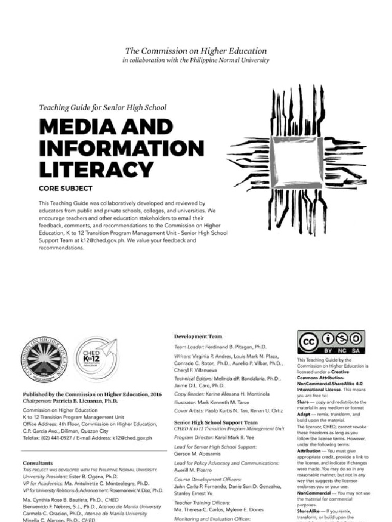Media and Information Literacy Book | PDF