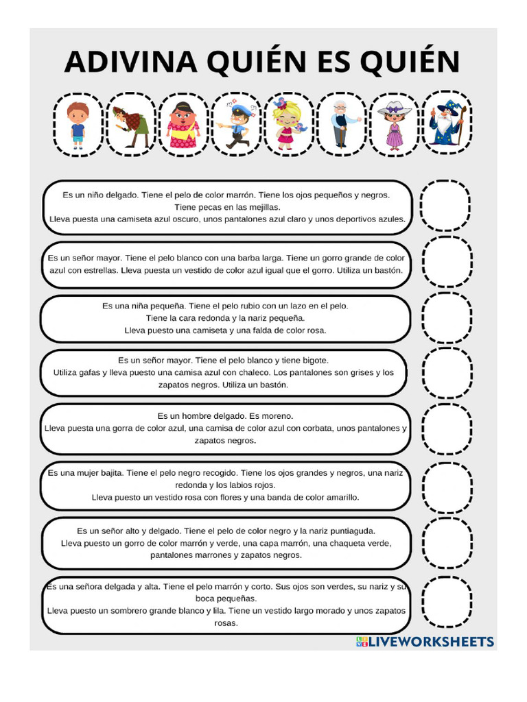 Adivina Quien Es Quien | PDF