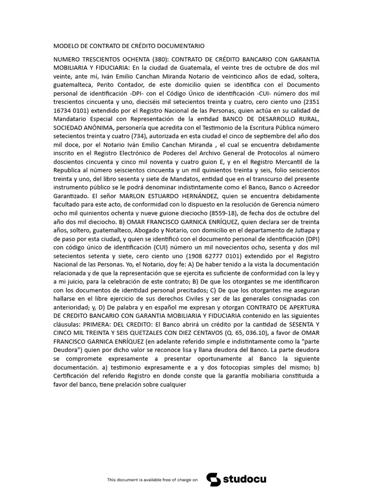 Credito Documentario | PDF