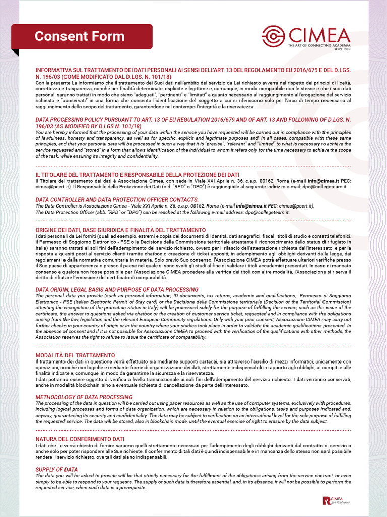 Consent Form 2 | PDF