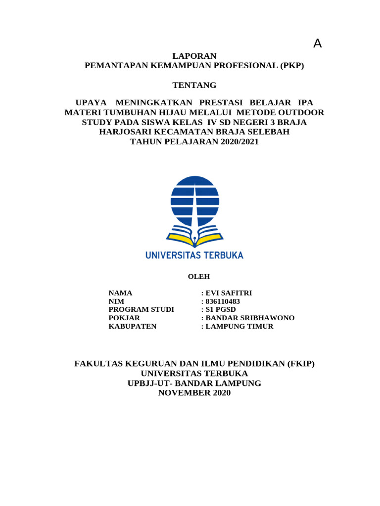 Laporan PKP Cover-Abstrak | PDF