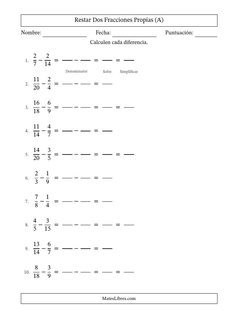 fracciones_sustraer_facil_todo.1698366310 | PDF