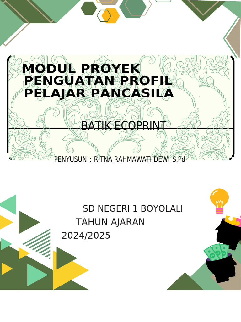 Modul P5 Batik Ecoprint | PDF