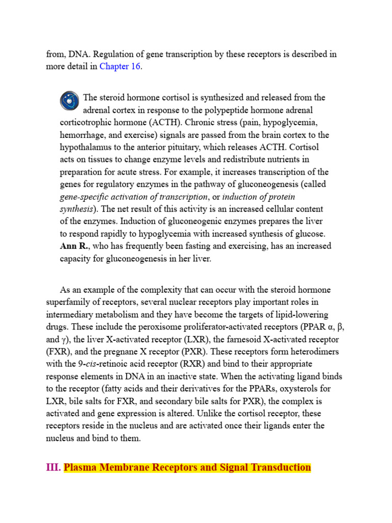 Signal Transduction From Marks' Basic Medical Biochemistry - A Clinical Approach (5th Edition) | PDF