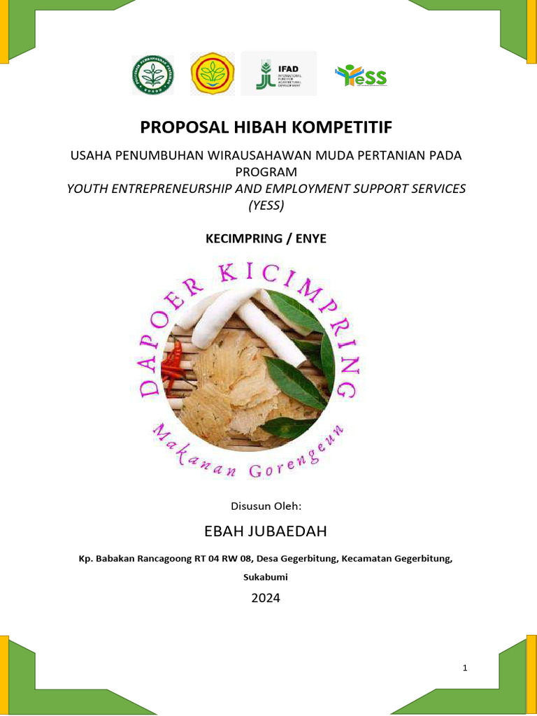 Wil 1 - Gegerbitung - Ebah J - Proposal HK Sudah Revisi - Compressed | PDF