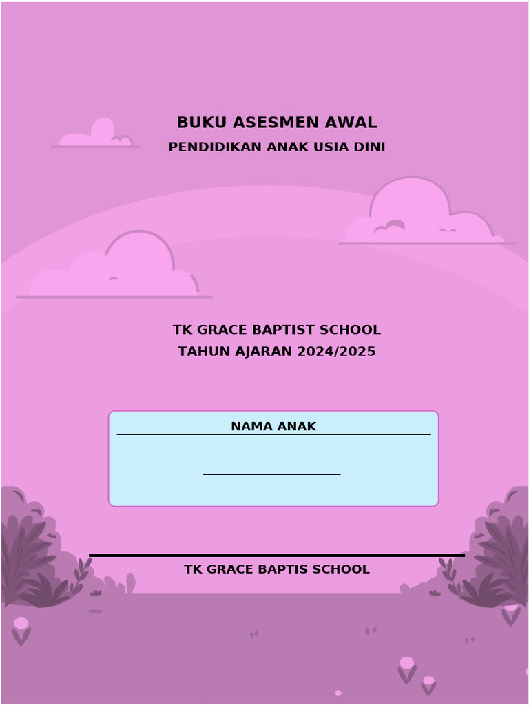 Buku Asesmen Awal PAUD | PDF