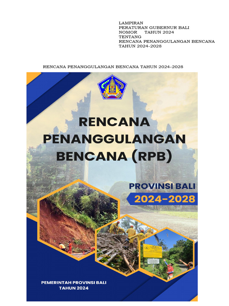 Dokumen Rpb Provinsi Bali 2024 2028 Pdf