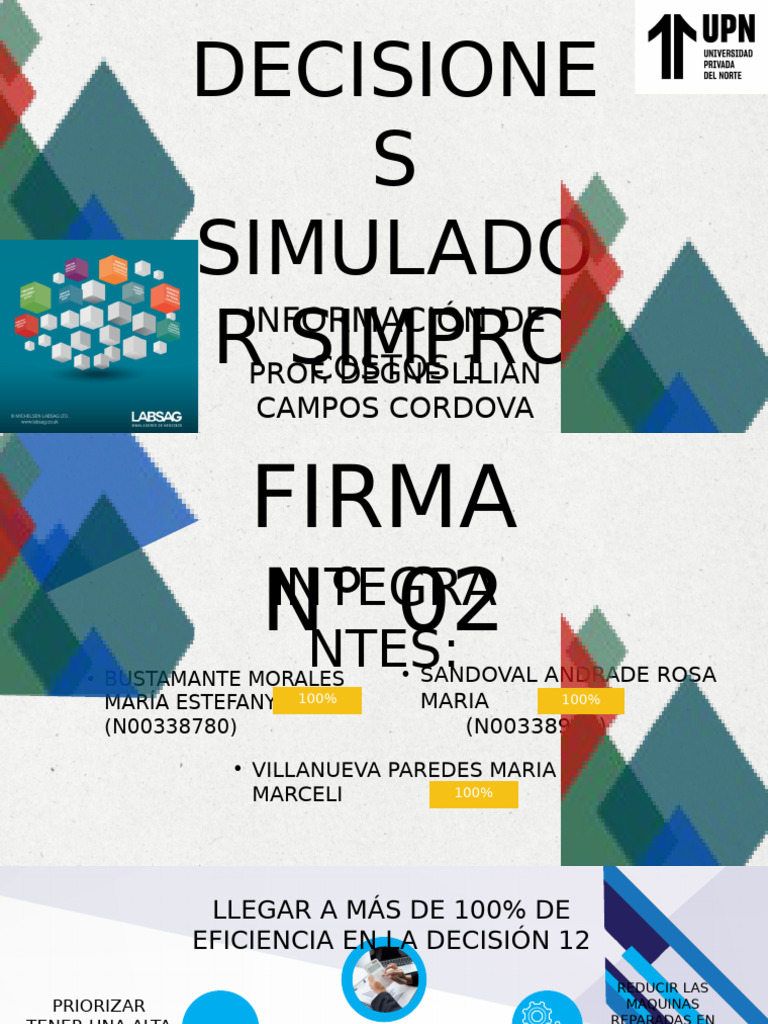 Decisiones Simulador Simpro | PDF