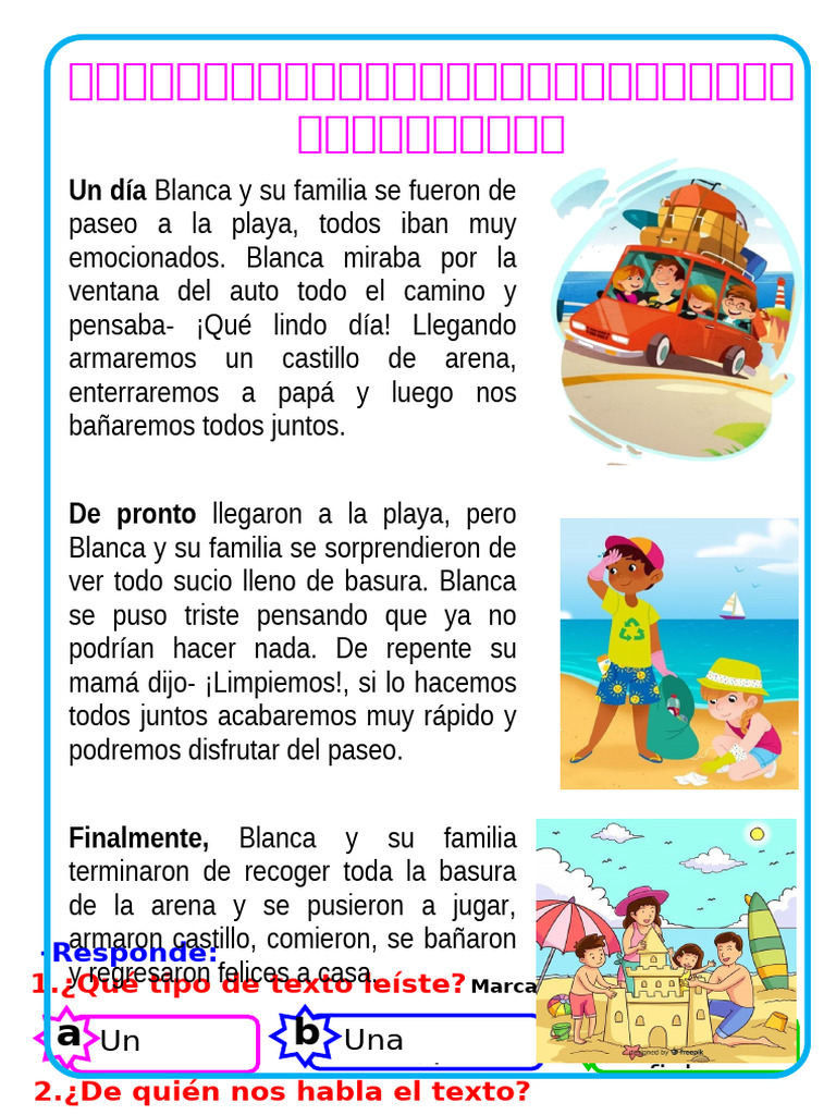 F. Blanca y su familia cuidan el planeta (1) | PDF