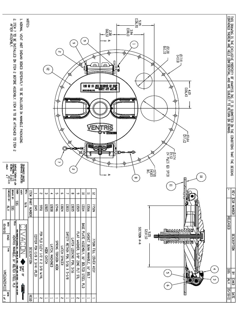 CIVACON Manhole 16 Bolted | PDF
